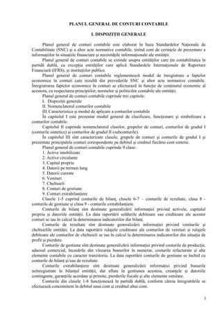Planul de conturi ro | PDF