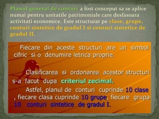 Planul general de conturi | PPTX