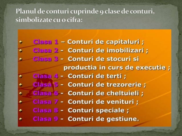 Planul general de conturi | PPTX