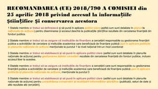 Planul S - Acces deschis la datele de cercetare | PPT