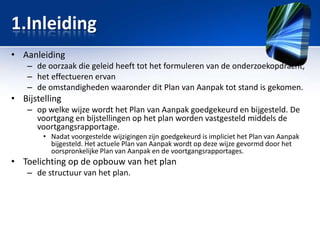 Plan van aanpak | PPTX