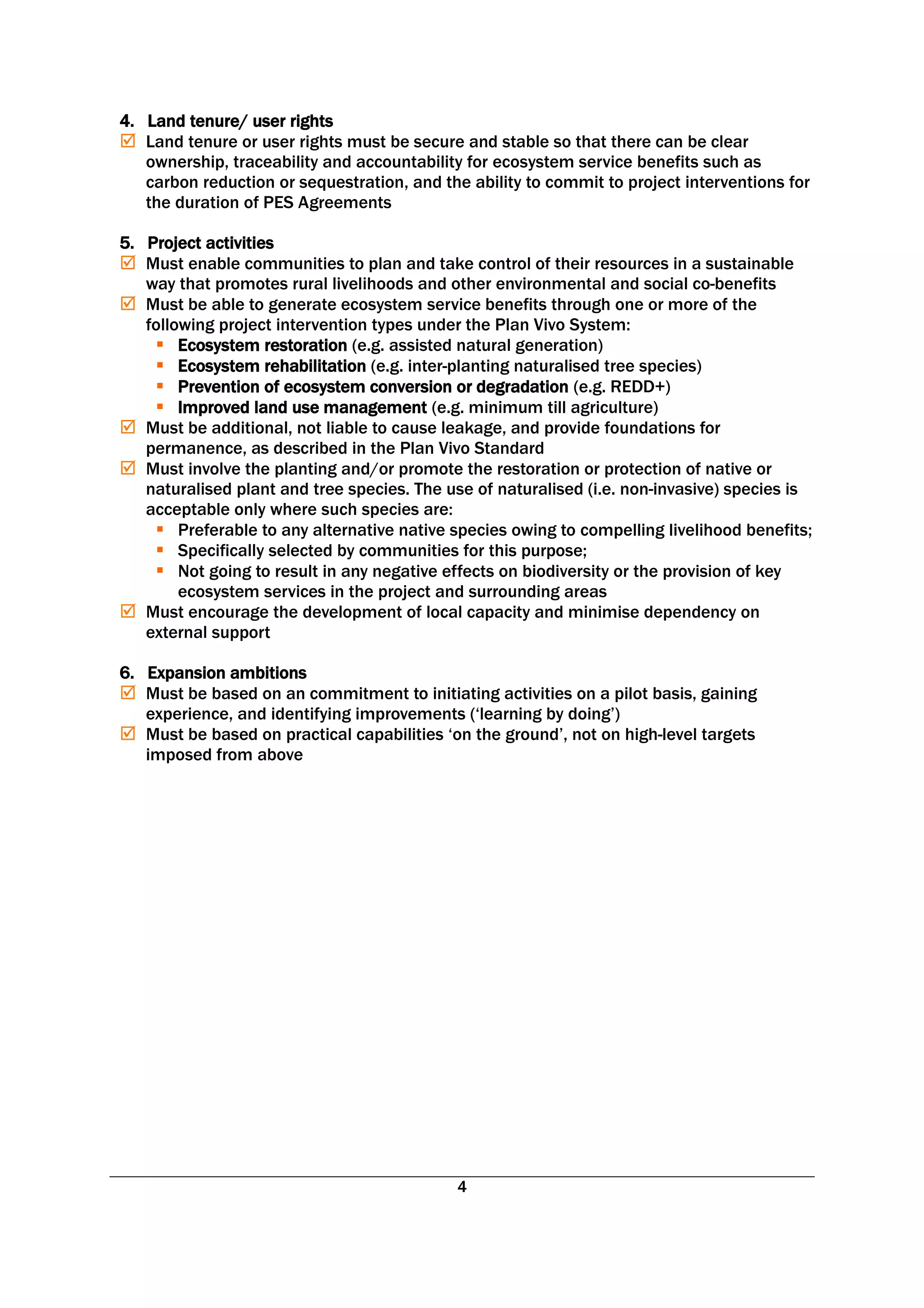 Plan Vivo project idea note (pin) template & guidance | DOCX