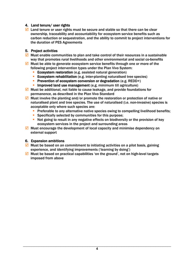 Plan Vivo project idea note (pin) template & guidance | DOCX