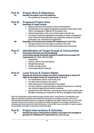 Plan Vivo project idea note (pin) template & guidance | DOCX