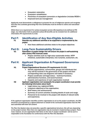 Plan Vivo project idea note (pin) template & guidance | DOCX