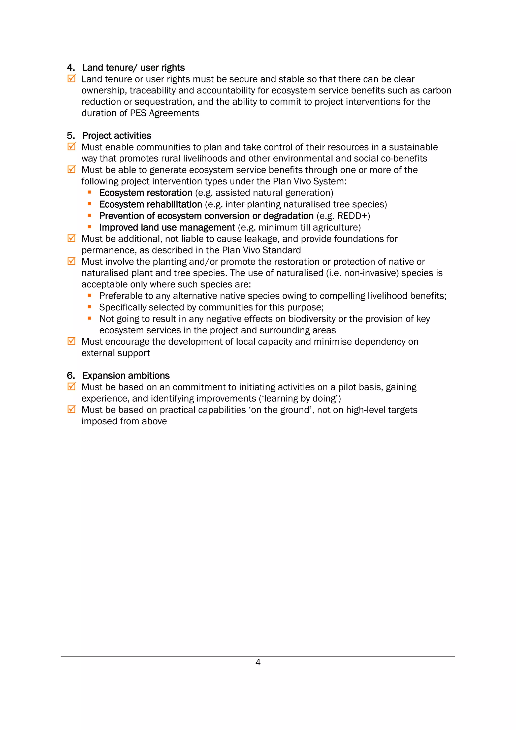 Plan Vivo Project Idea Note (PIN) Template & Guidance | PDF