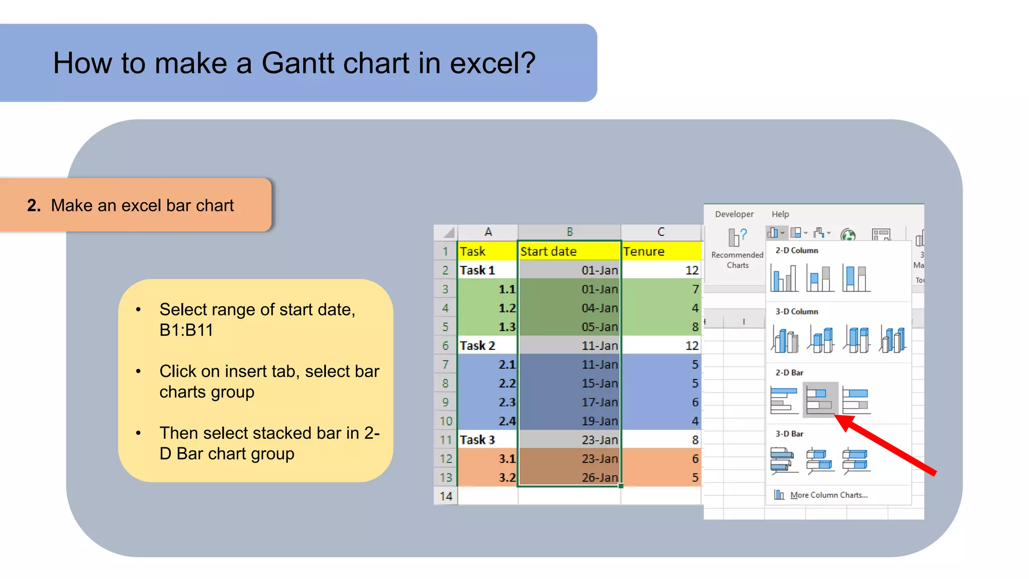 Project Planning | Project Plan In Excel With Gantt Chart | Project ...