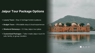 Plan your Jaipur Tour Complete Tour Guide for 2025. | PDF