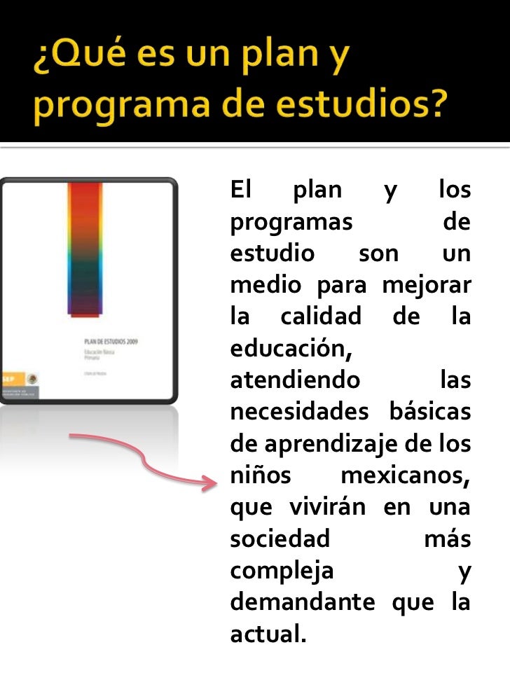 Plan Y Programa De Estudios