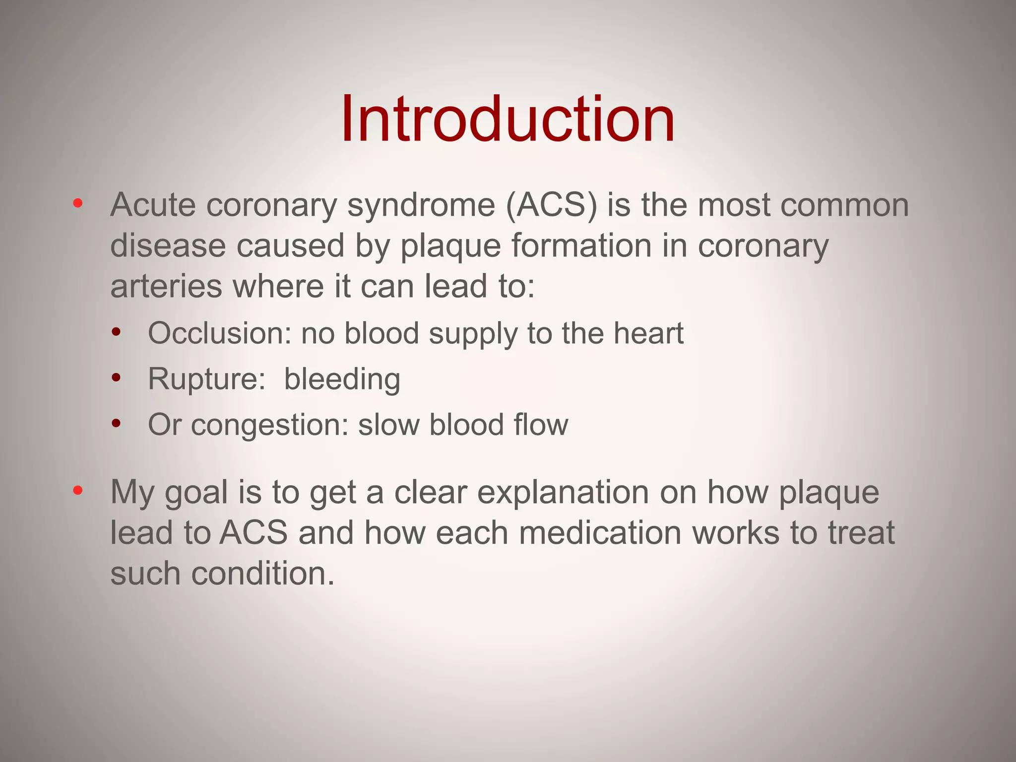 acute coronary syndrome | PPT