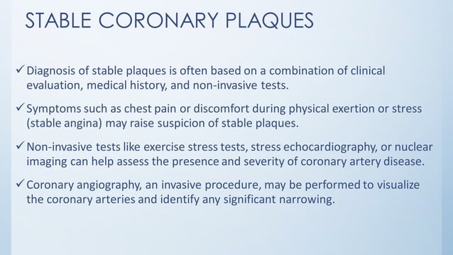 TYPES OF CORONARY PLAQUES SLIDESHARE PRESENTATION | PDF