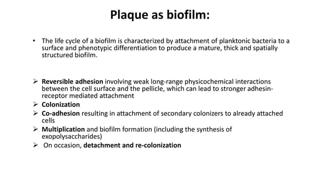 plaque as a biofilm power point in periodontics | PPT