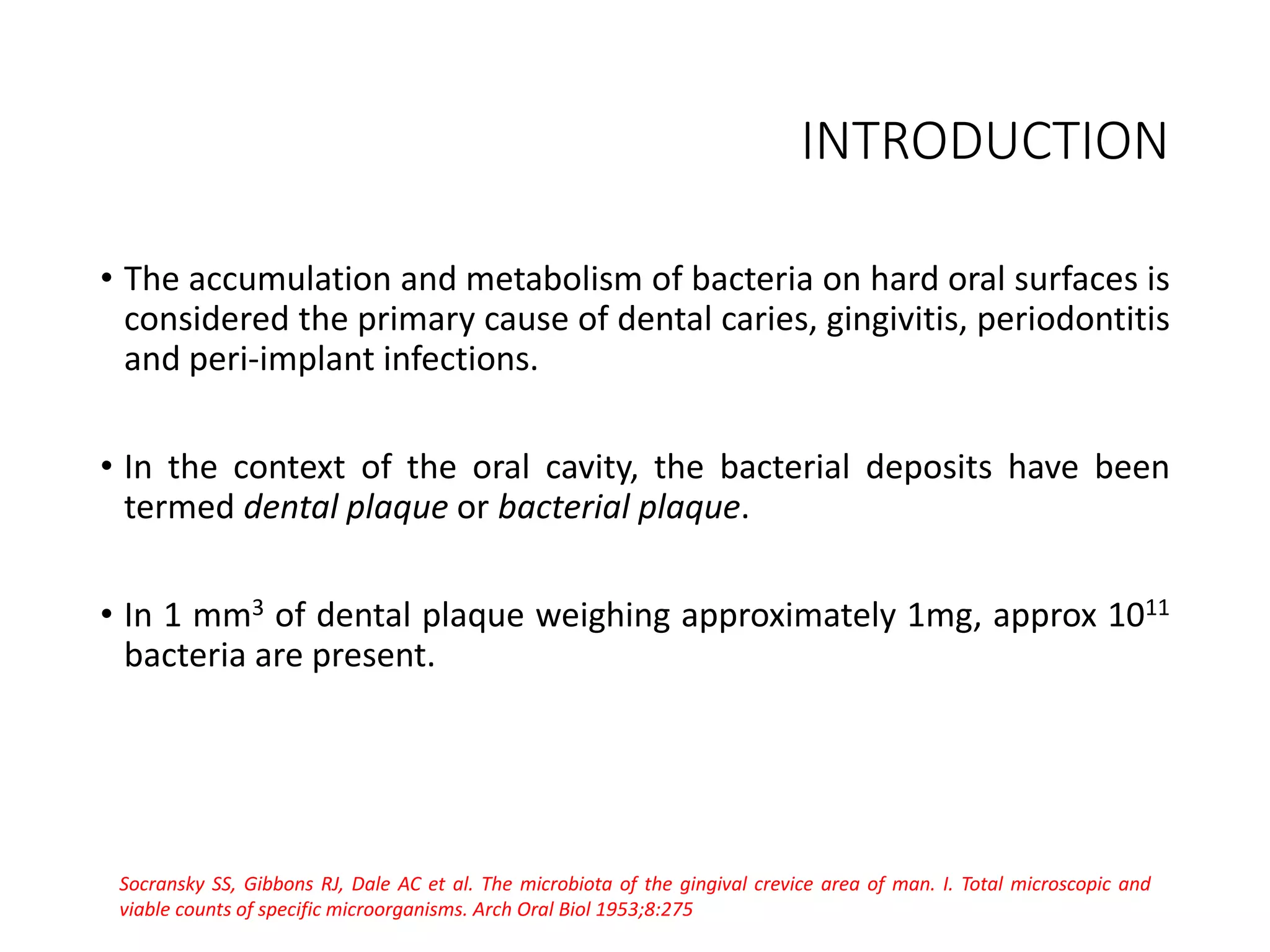 Plaque as a Biofilm | PPTX