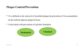 plaque and calculus,types, formation and prevention | PPTX