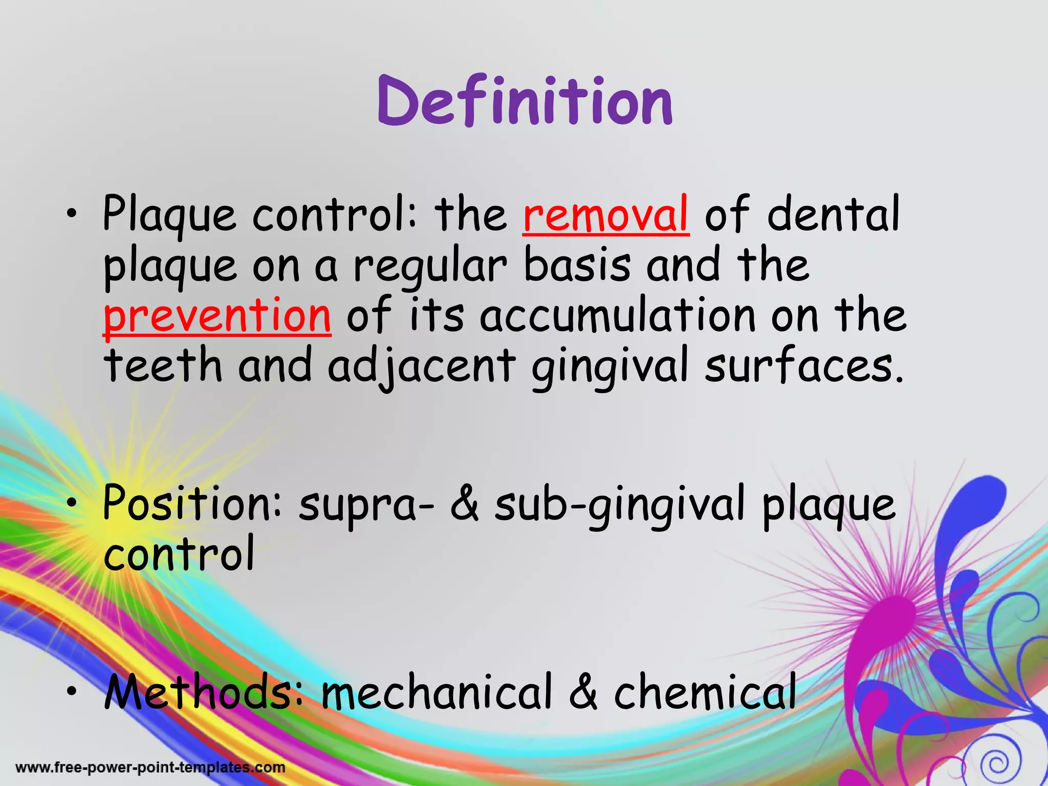 Plaque control | PPT