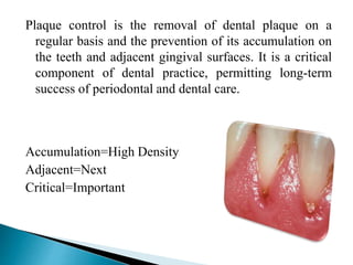 Plaque control | PPTX