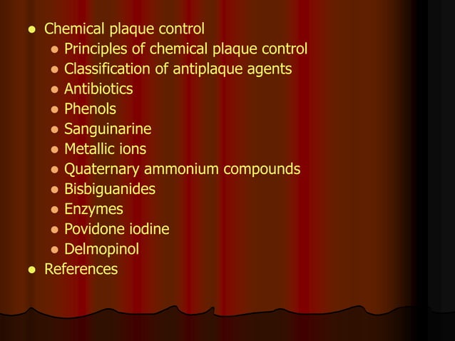 Plaque control and disclosing agents ppt | PPT | Dental Health ...
