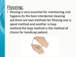 Plaque control for handicap children | PPTX