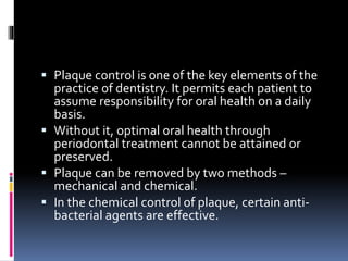 Chemical Plaque control | PPTX