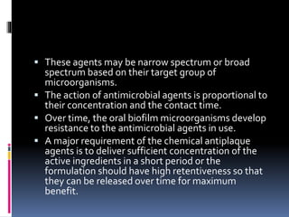 Chemical Plaque control | PPTX