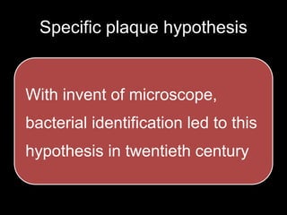 Plaque hypothesis ppt | PPTX