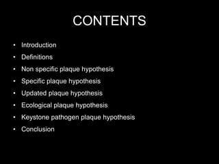 Plaque hypothesis ppt | PPTX