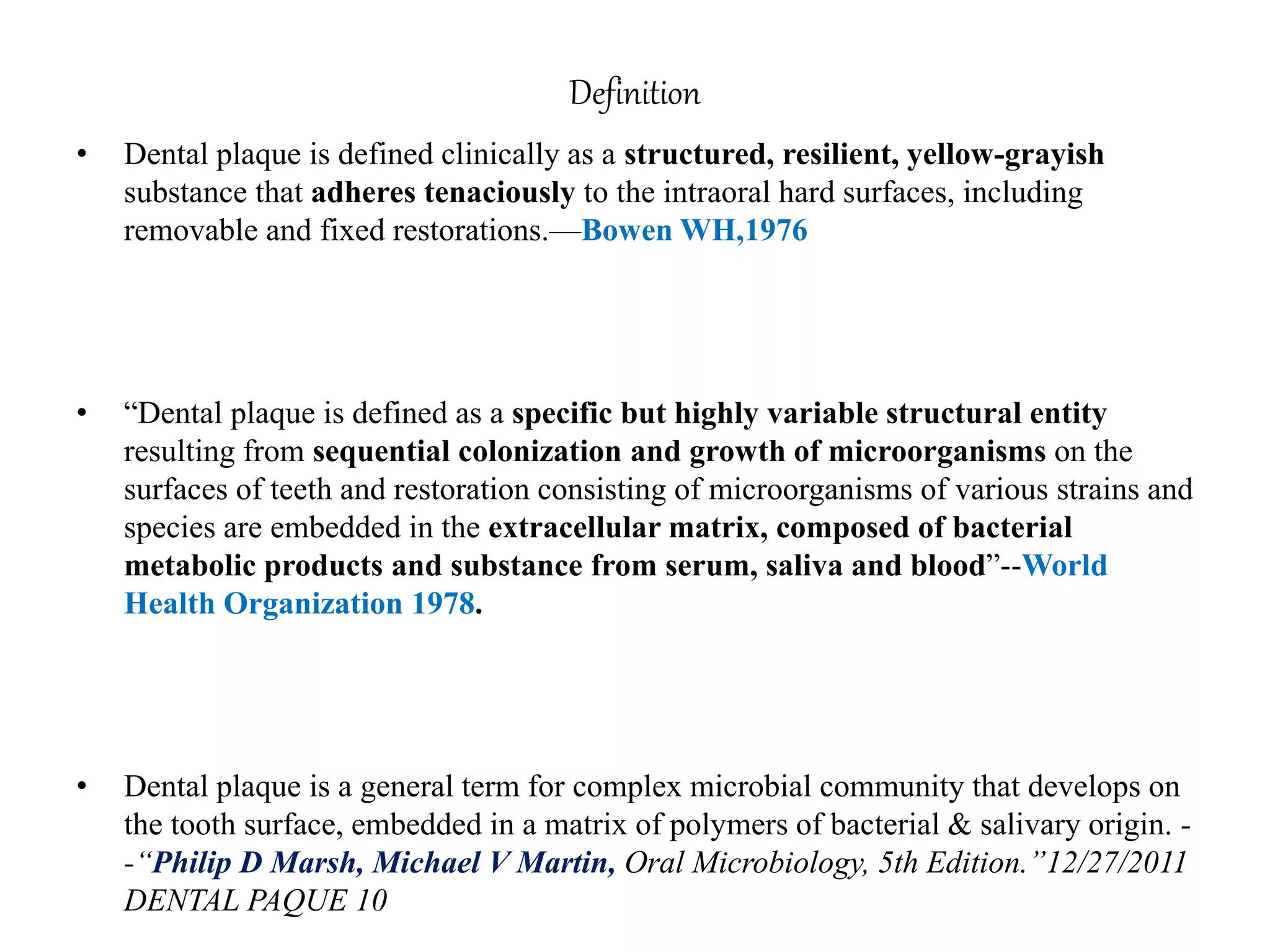 Plaque in health and disease | PPTX