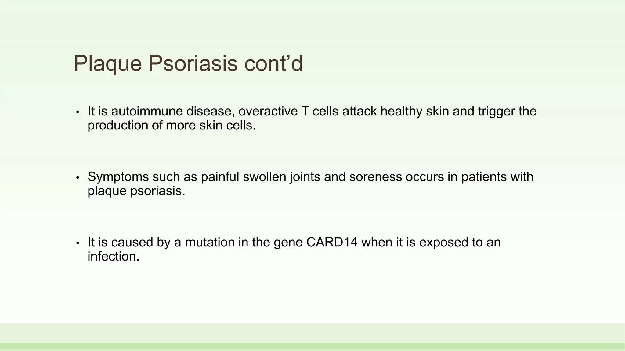 Plaque psoriasis presentation | PPTX