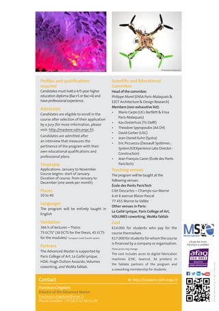 Advanced Master in Computational Design & Making | PDF