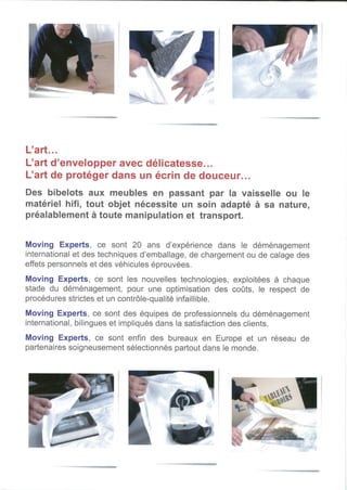 Plaquette Moving Experts | PDF