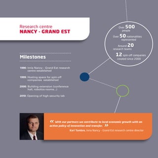 Inria - leaflet of research centre Nancy - Grand Est | PDF