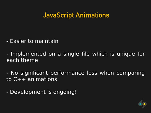 Plasma Animations Overview (aka. Pimp my Plasmoids!) | PPT