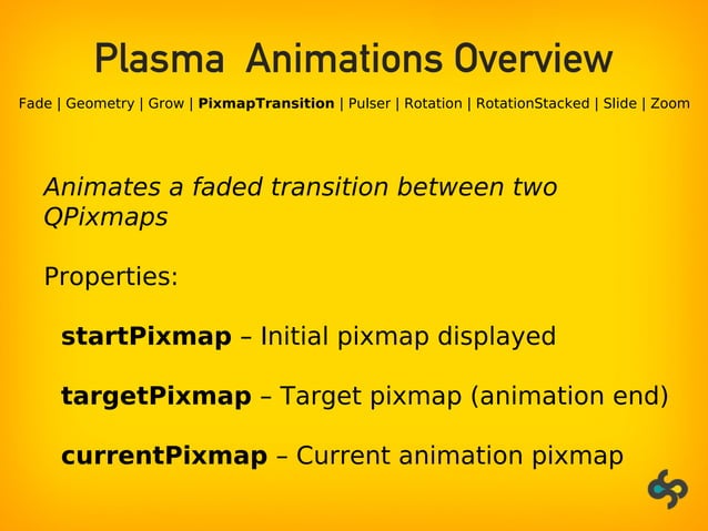 Plasma Animations Overview (aka. Pimp my Plasmoids!) | PPT