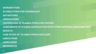 Plasma pyrolysis Technology for waste management (covid waste,hospital ...