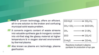 Plasma pyrolysis Technology for waste management (covid waste,hospital ...