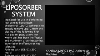 PLASMA EXCHANGE THERAPY AND IMMUNOADSORPTION | PPTX