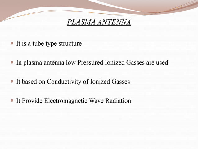 Plasma Antenna Pptx