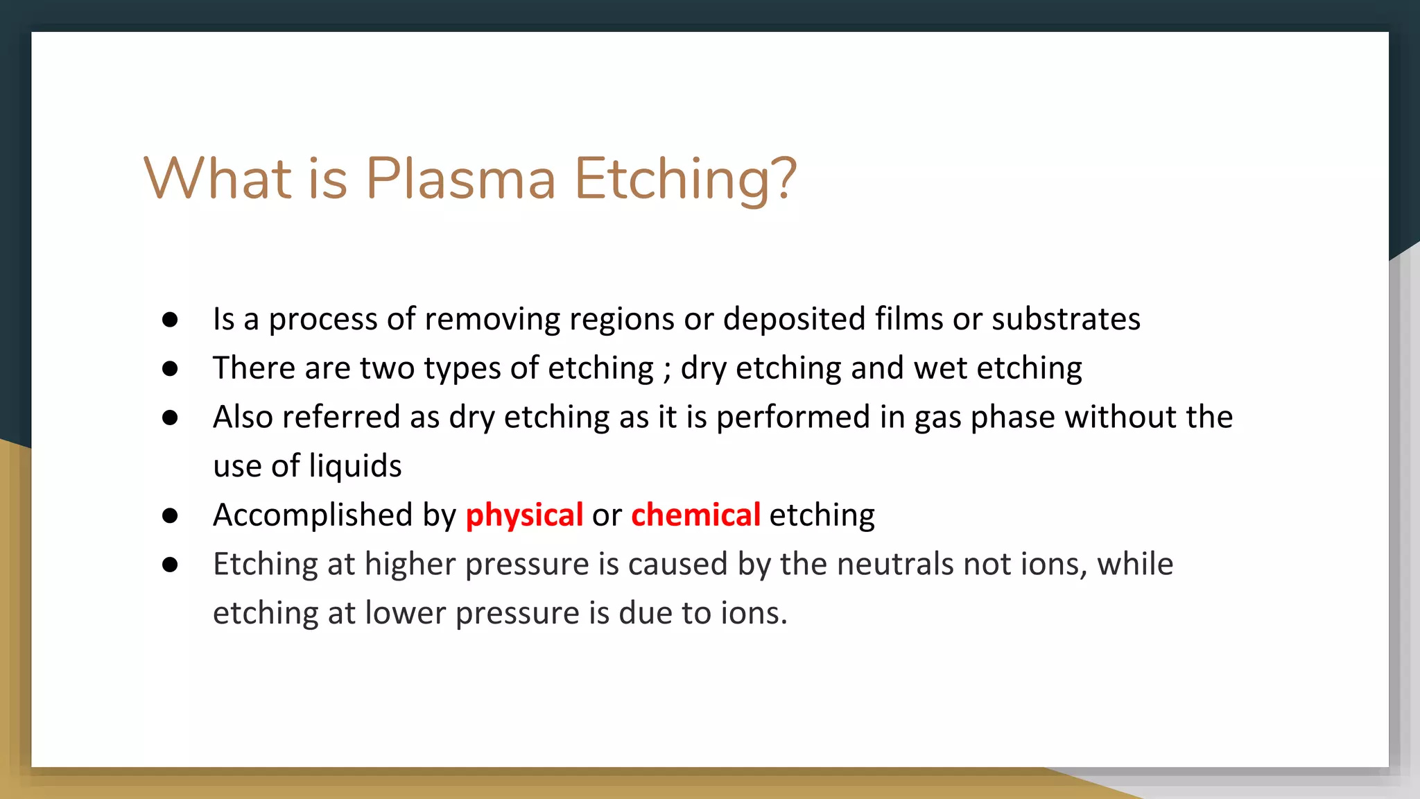 Plasma Application in Industry | PPTX