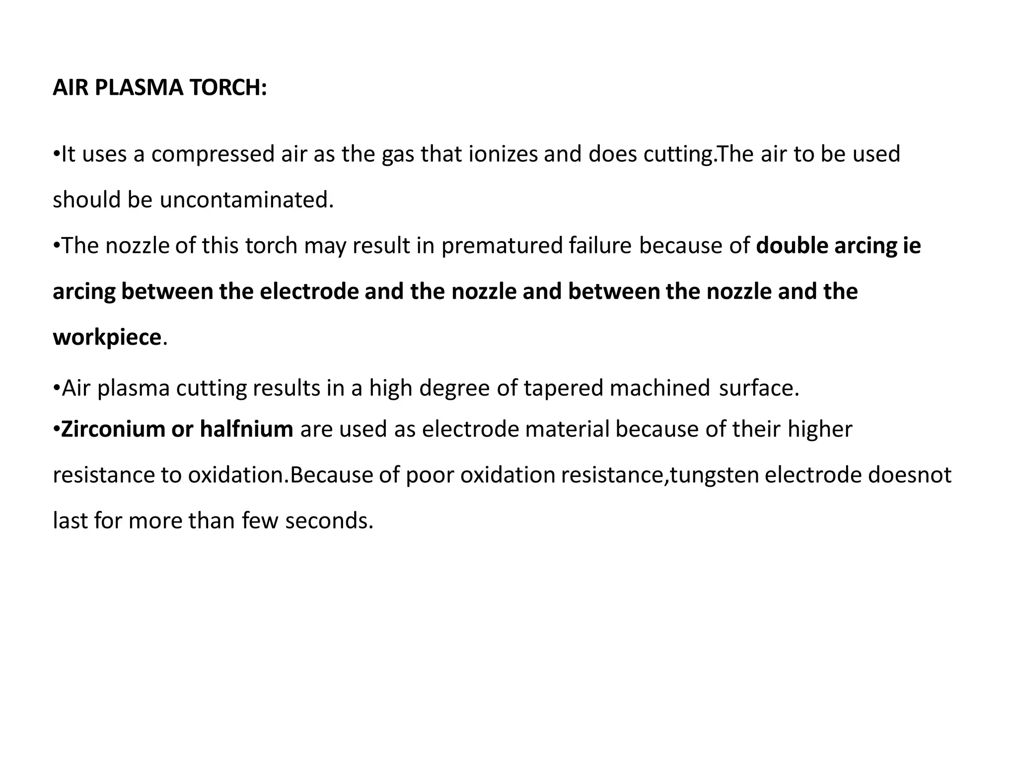 Plasma arc machining 5 unit | PDF