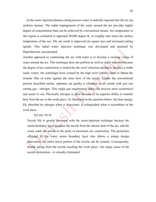 Plasma Arc Machining (Modern Manufacturing Process) | PDF | Chemistry ...