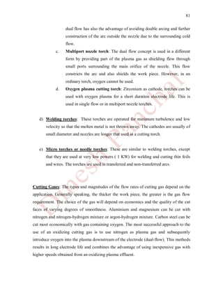 Plasma Arc Machining (Modern Manufacturing Process) | PDF | Chemistry ...
