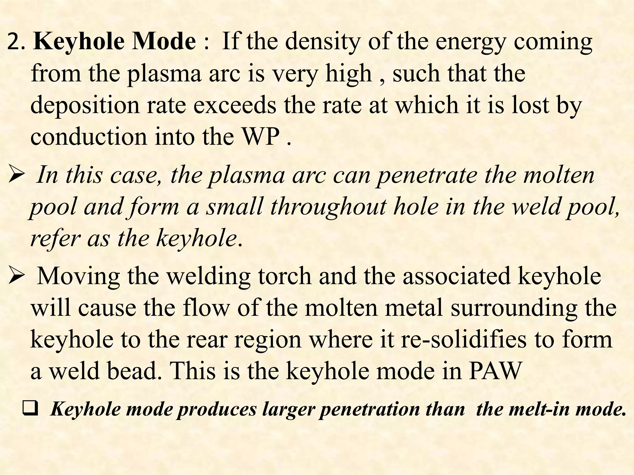 Plasma arc welding | PPTX