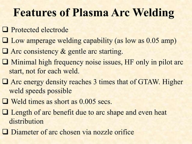 Plasma arc welding | PPTX