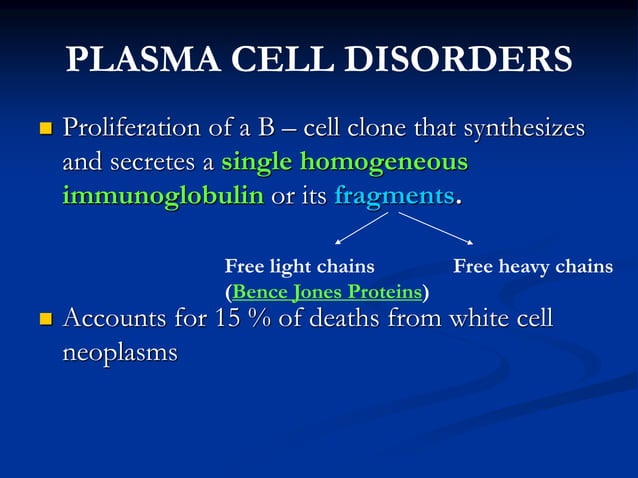 Plasma cell disorders | PPTX