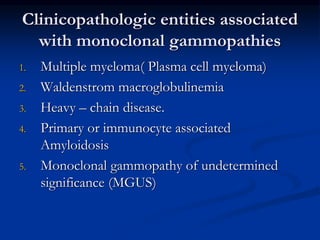 Plasma cell disorders | PPTX