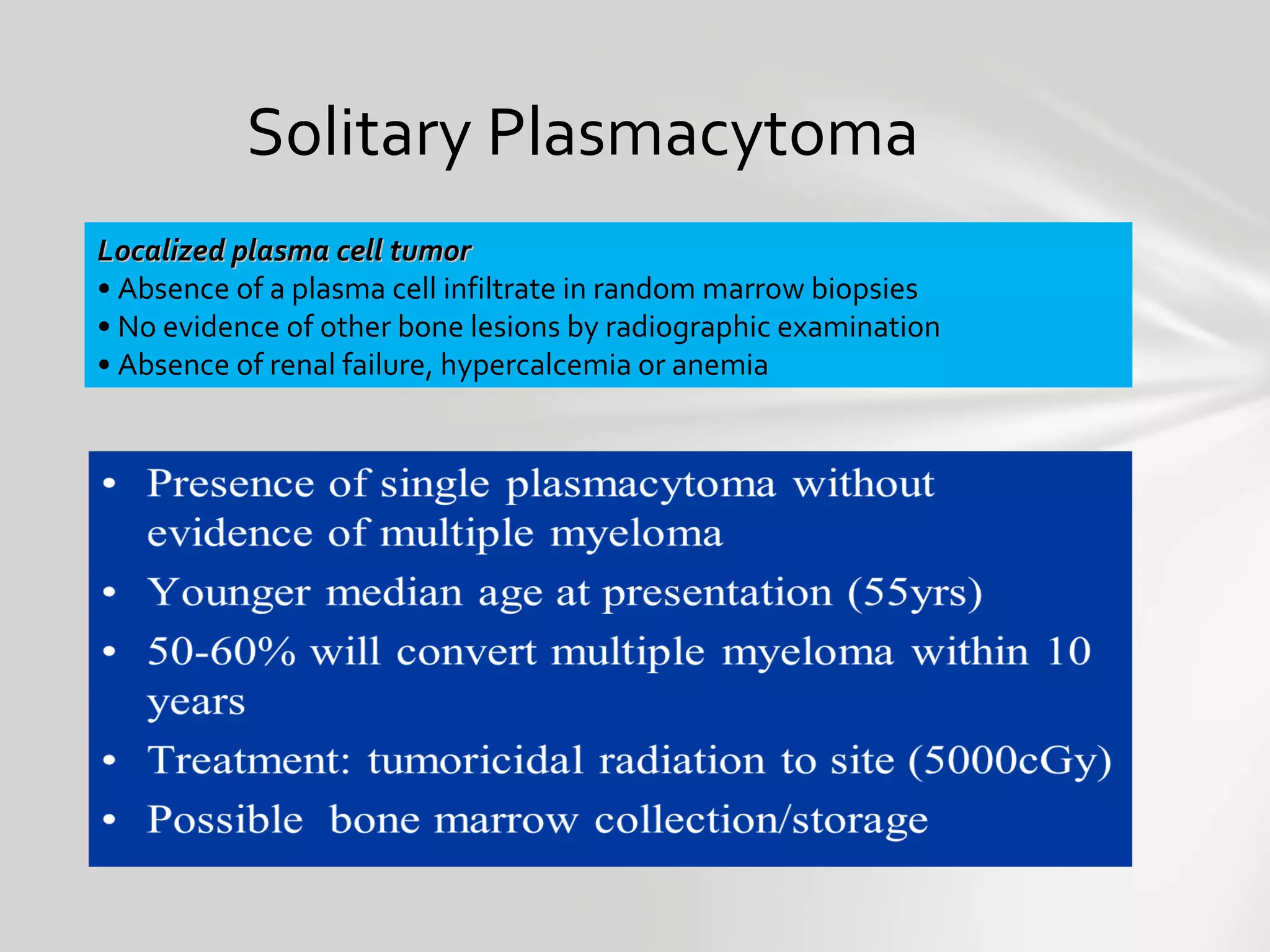 Plasma cell disorders ppt | PPT