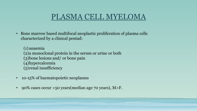PLASMA CELL DYSCRASIAS Overview.....pptx