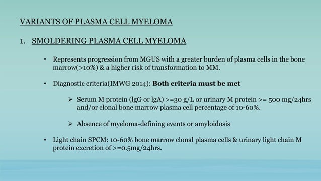 PLASMA CELL DYSCRASIAS Overview.....pptx