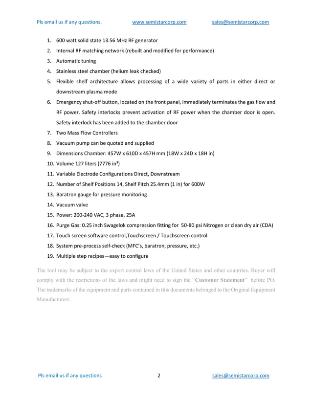 Plasma Cleaning Plasma treatment system March plasma system March PX ...