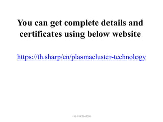 Plasma cluster technology | PPTX | Indoor Environmental Quality | Home ...